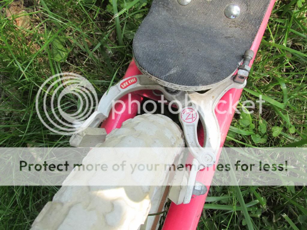 BMXmuseum.com For Sale / 1986 General Sidekick Scooter Pink/White Survivor