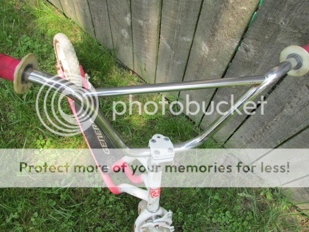 BMXmuseum.com For Sale / 1986 General Sidekick Scooter Pink/White Survivor